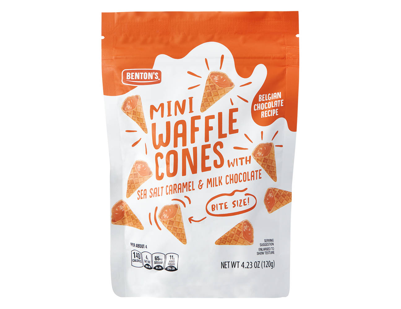 Benton's Mini Waffle Cones - Sea Salt Caramel