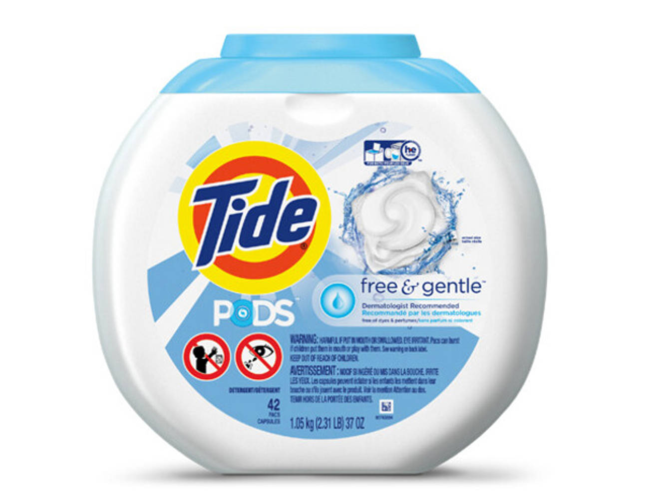 Tide Laundry Pods Free & Gentle, 42 count
