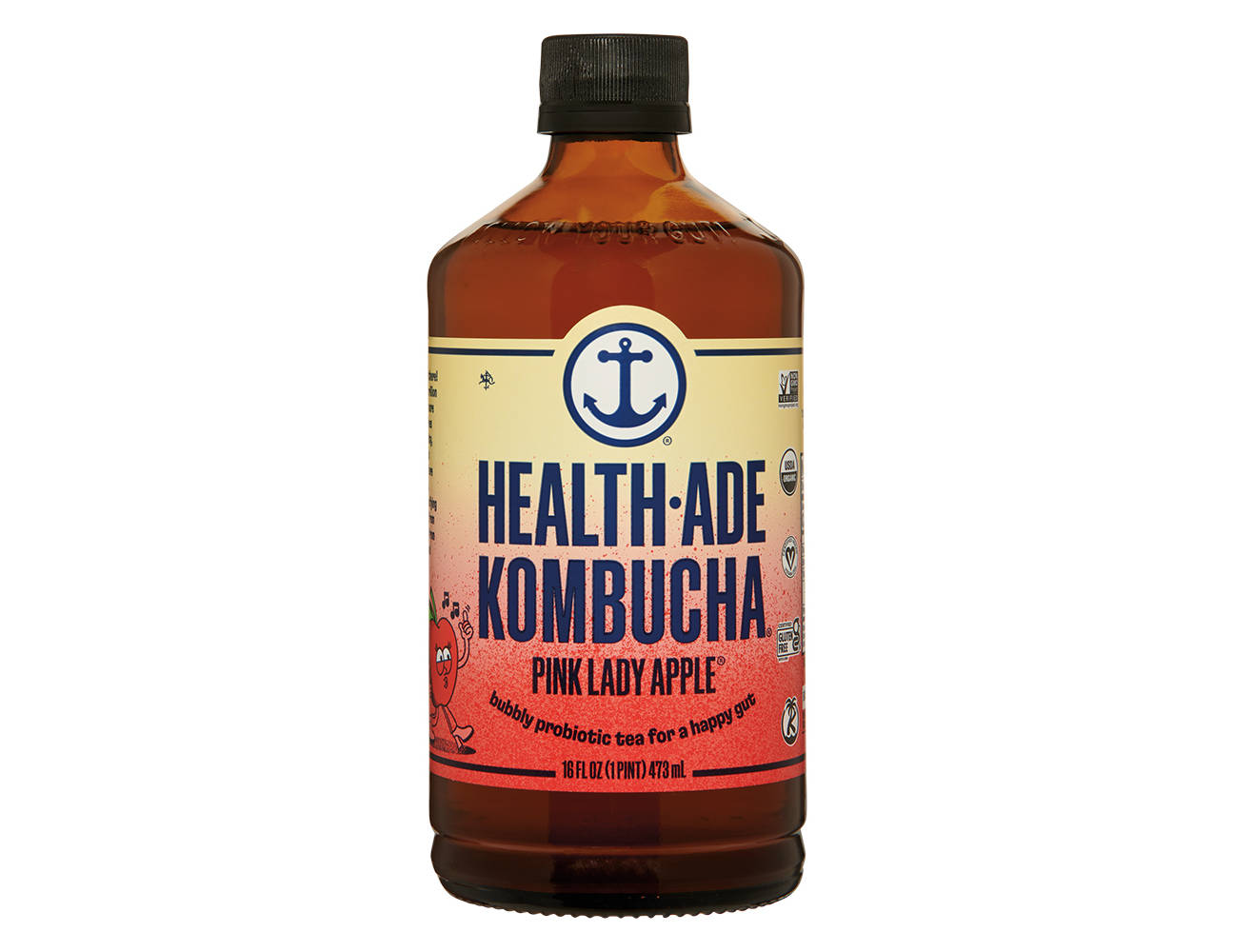Health-Ade Pink Lady Apple Kombucha, 16 fl oz