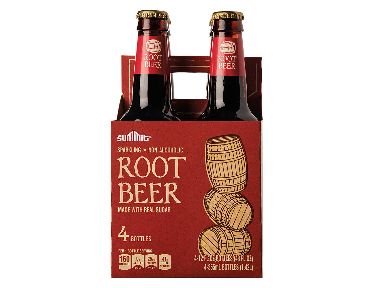 Summit Root Beer - 4 pack, 12 fl oz