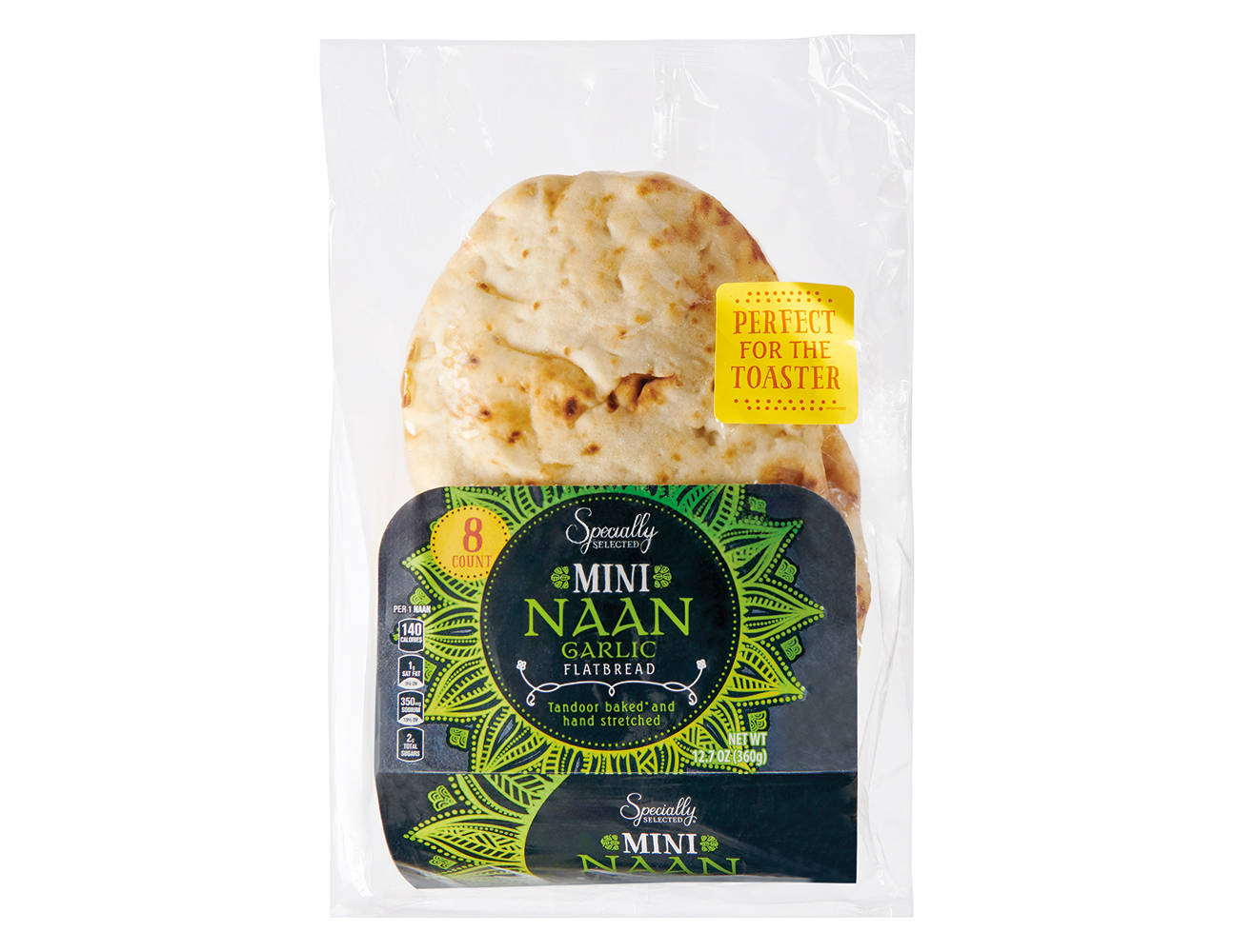 Specially Selected Garlic Mini Naan, 12.7 oz