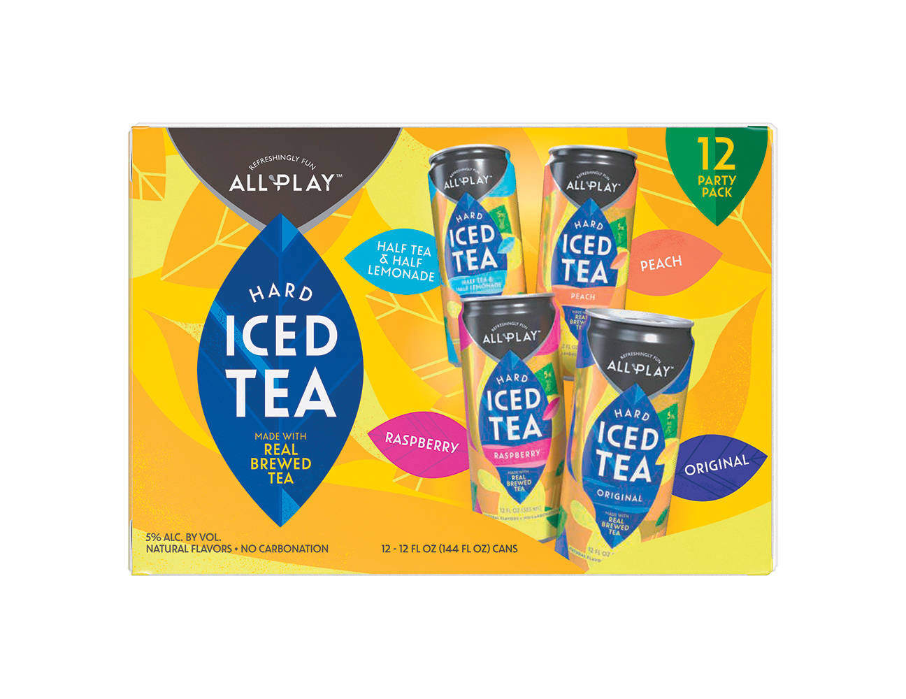 All Play Hard Iced Tea Variety Pack - 12 pack, 12 fl oz cans