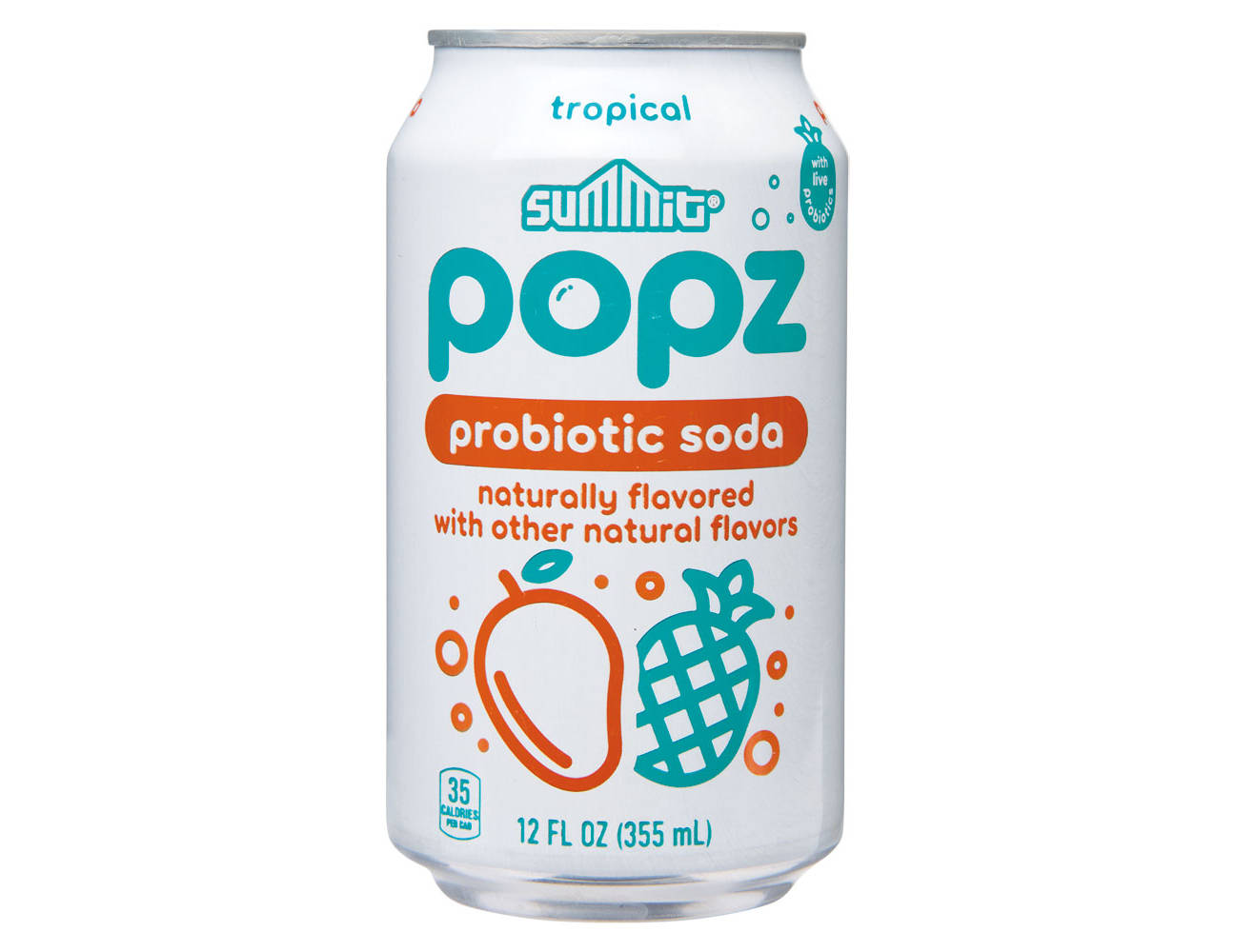 Summit Popz Probiotic Soda Tropical