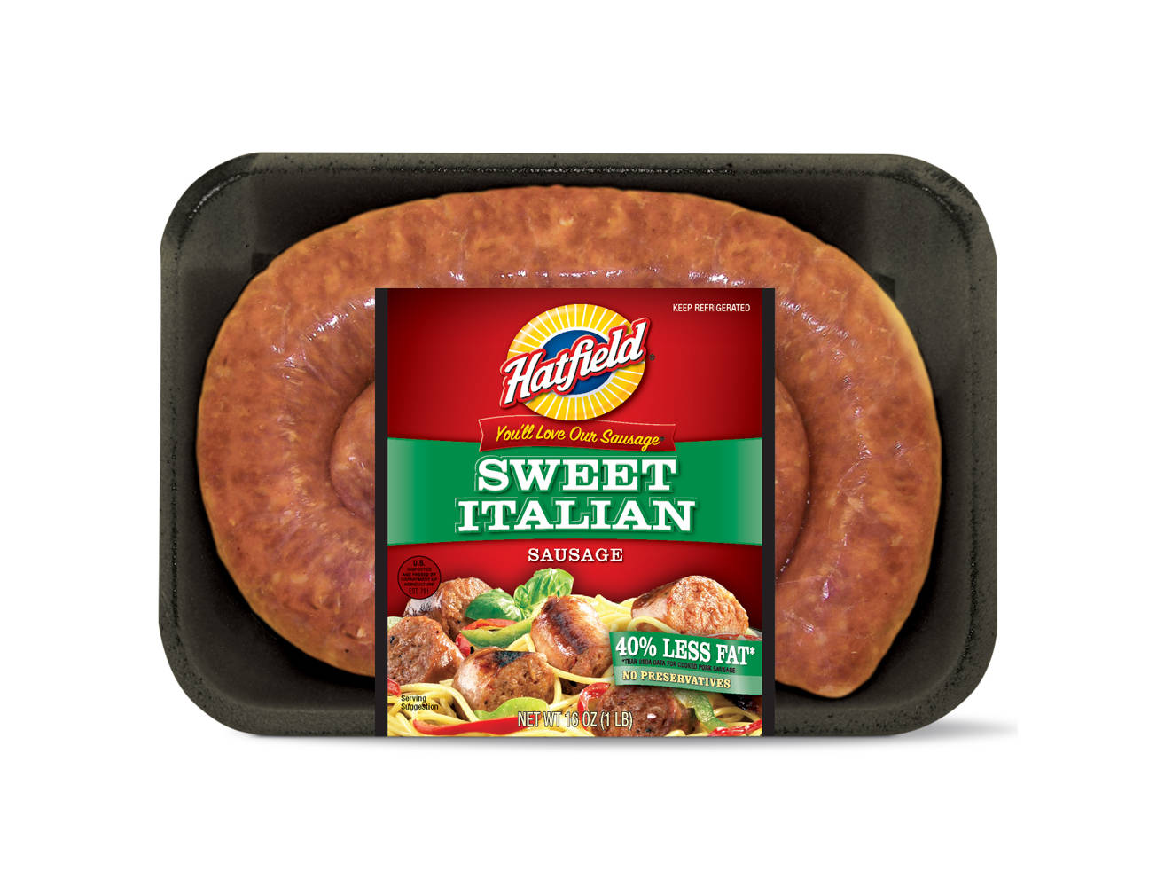 Hatfield Sweet Italian Sausage Rope, 16 oz