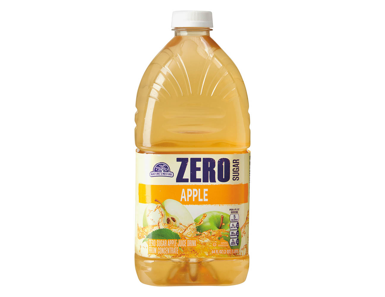 Nature's Nectar Zero Sugar Apple Juice Cocktail, 64 fl oz