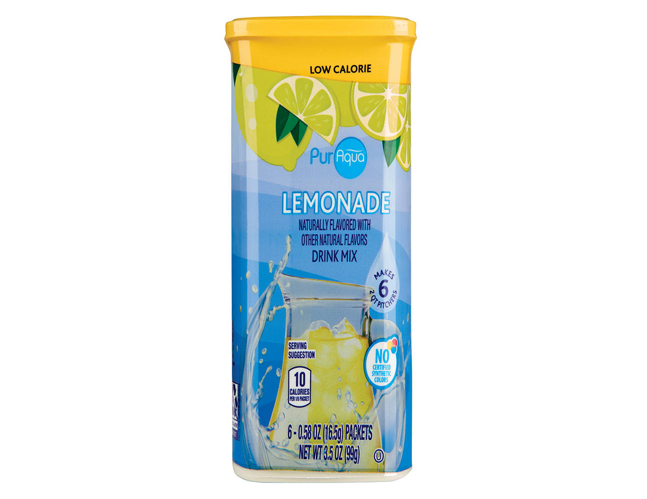 PurAqua Lemonade Drink Mix, 6 count