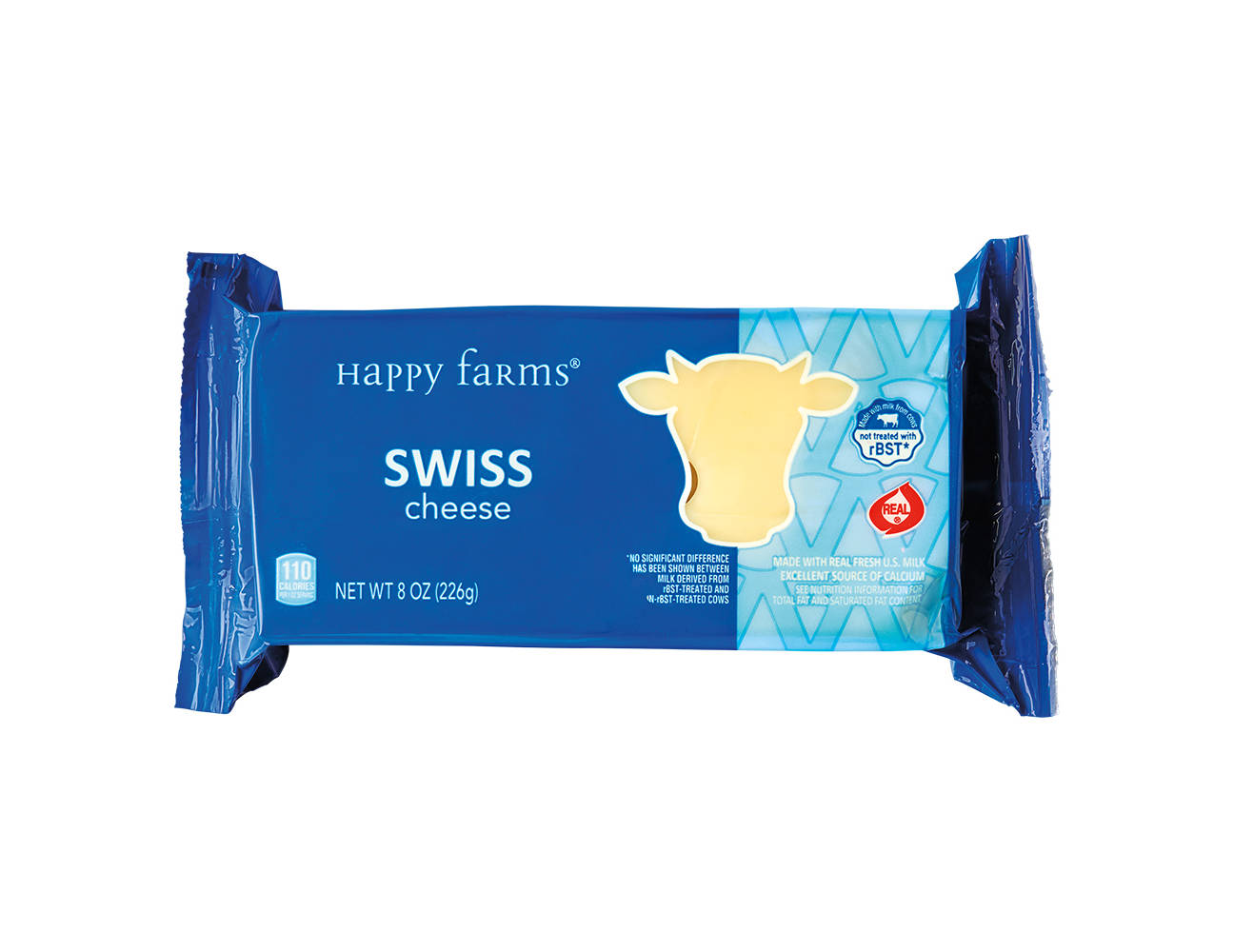 Happy Farms Swiss Cheese Block, 8 oz