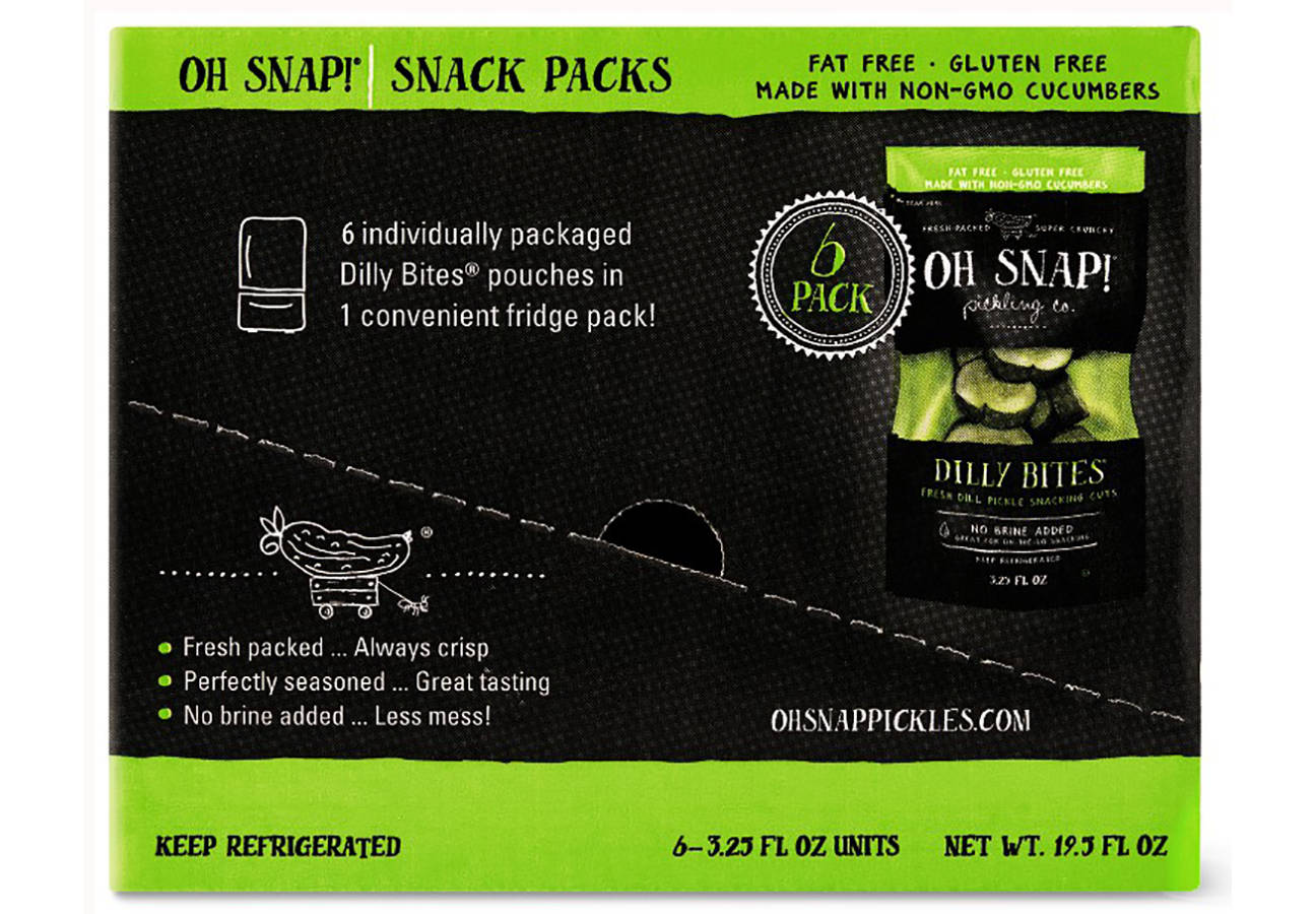 Oh Snap! Pickling Co. Dilly Bites - 6 Pack, 3.25 oz