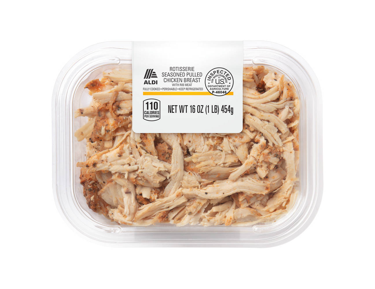 ALDI Rotisserie Style Pulled Chicken, 16 oz