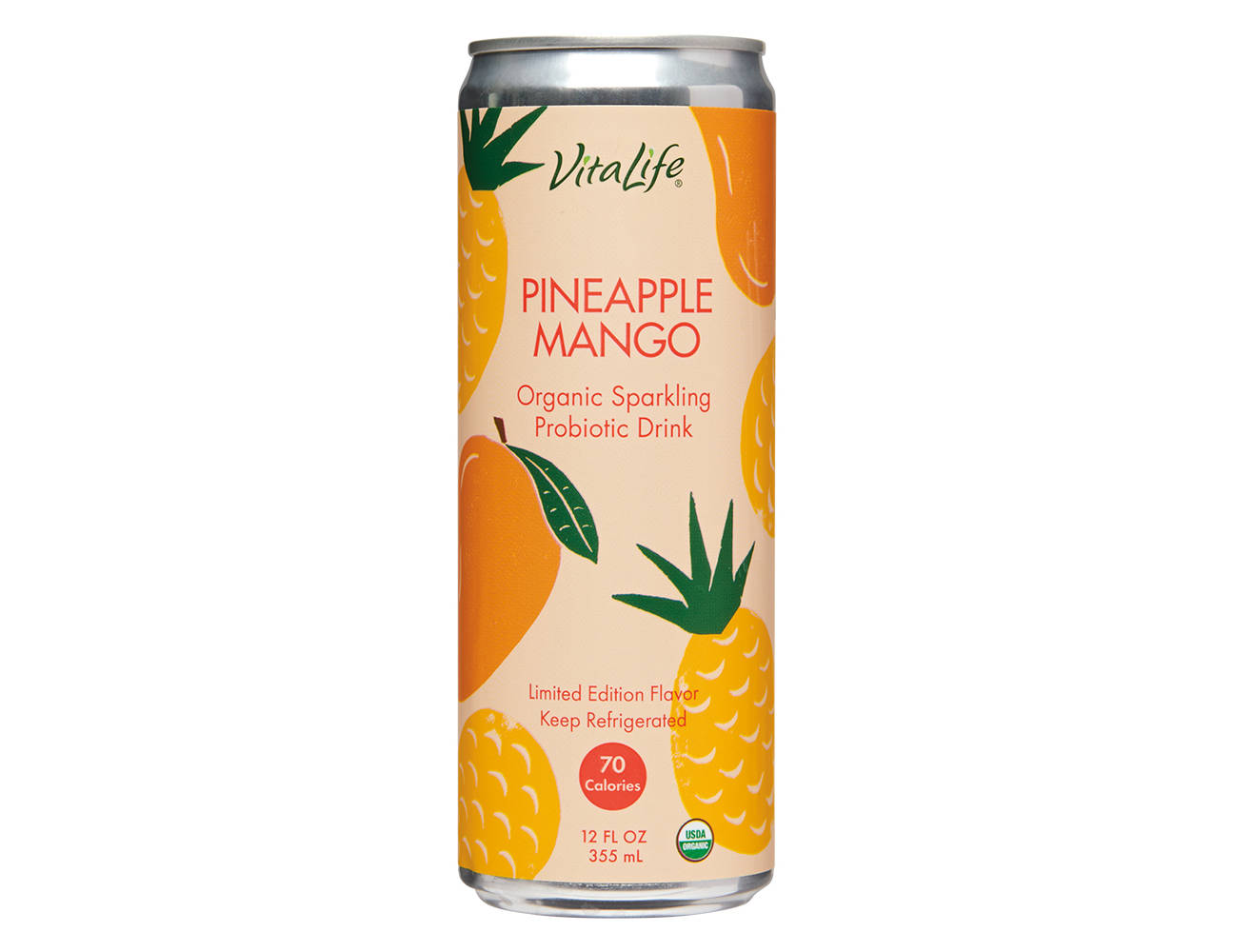 VitaLife Pineapple Mango Probiotic Spritzer, 12 fl oz