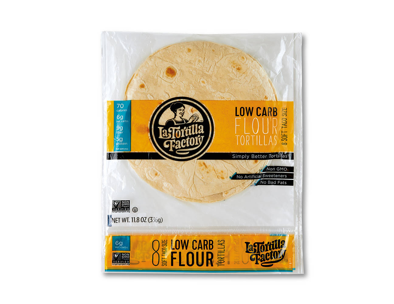 La Tortilla Factory Low Carb Flour Tortilla, 11.8 oz
