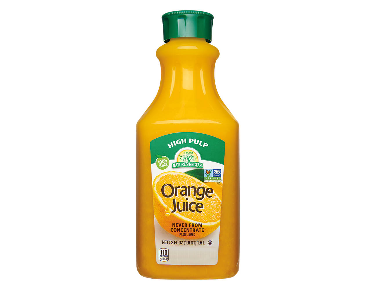 Nature's Nectar Orange Juice with Pulp, 52 fl oz