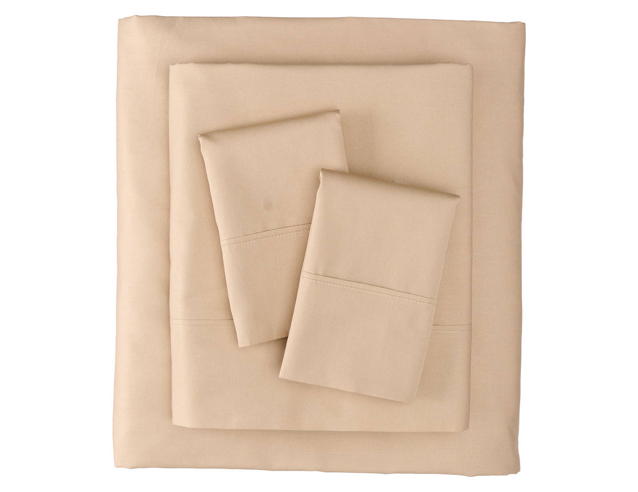 KIRKTON HOUSE King Size 300 Thread Count Cotton Percale Sheet Set, Taupe