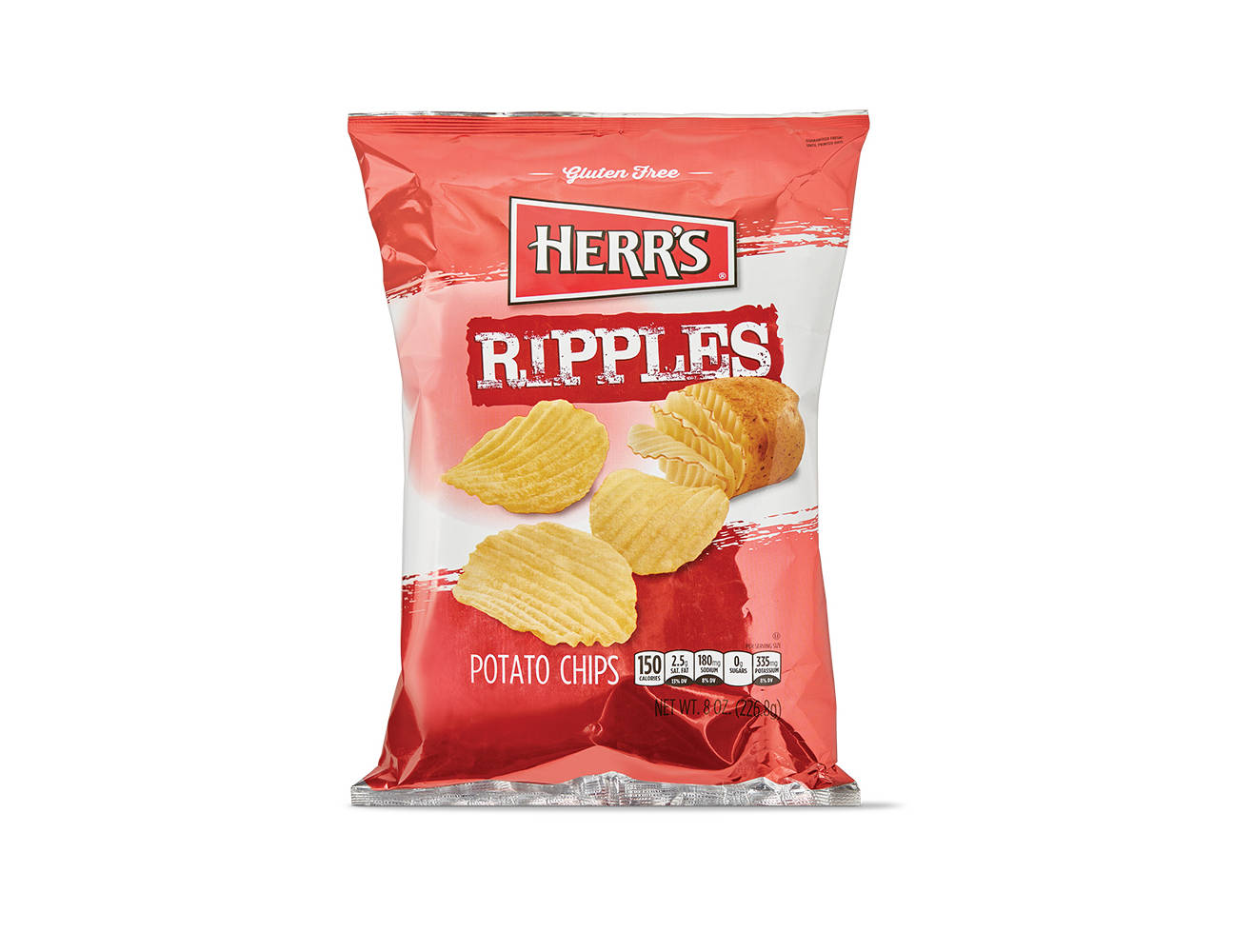 Herr's Ripples Potato Chips, 8 oz