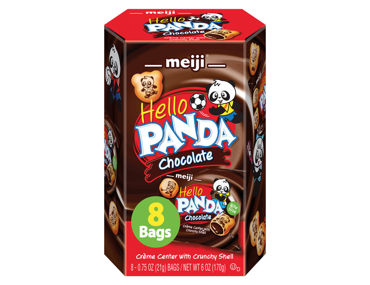 Meiji Hello Panda Chocolate Cookies, 6 oz