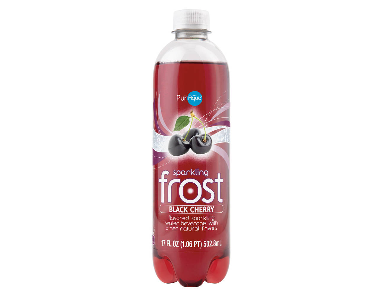 PurAqua Sparkling Frost Black Cherry Flavored Water, 17 fl oz