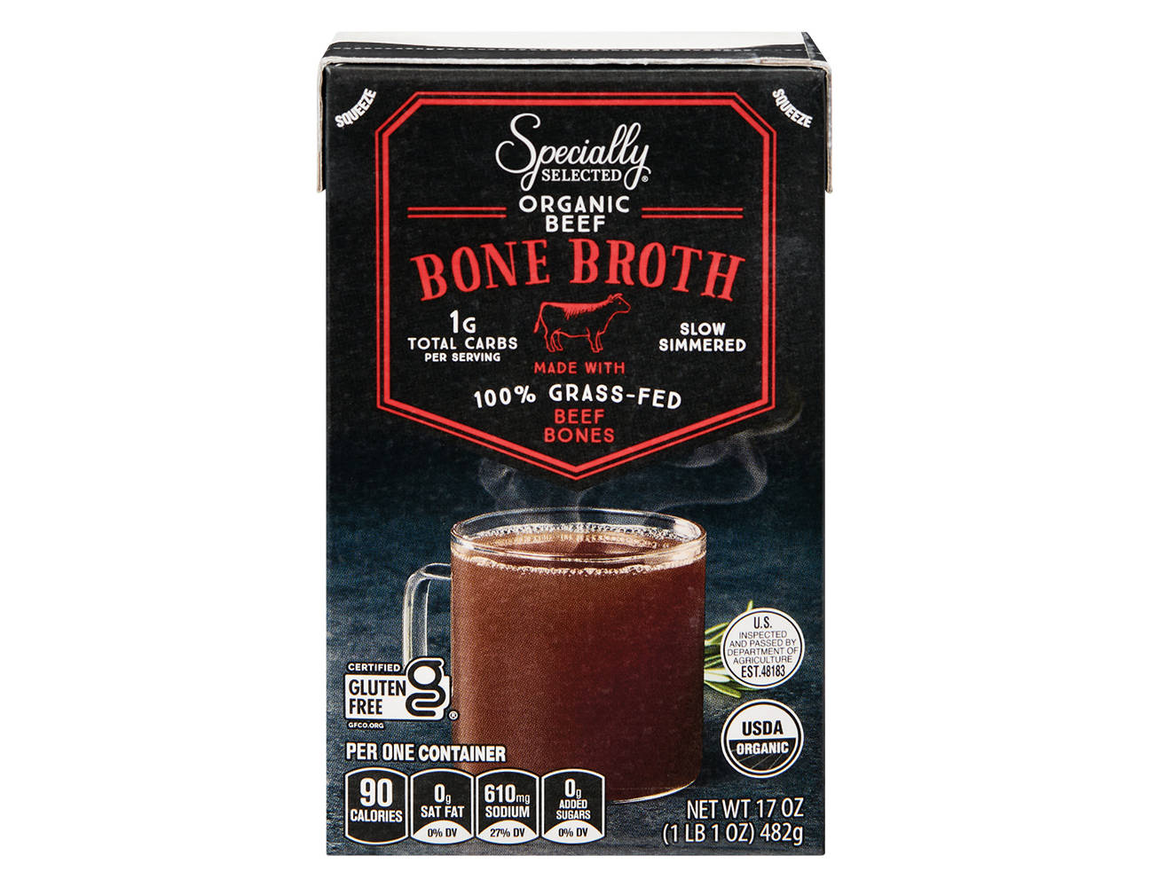 Specially Selected Organic Beef Bone Broth, 17 oz