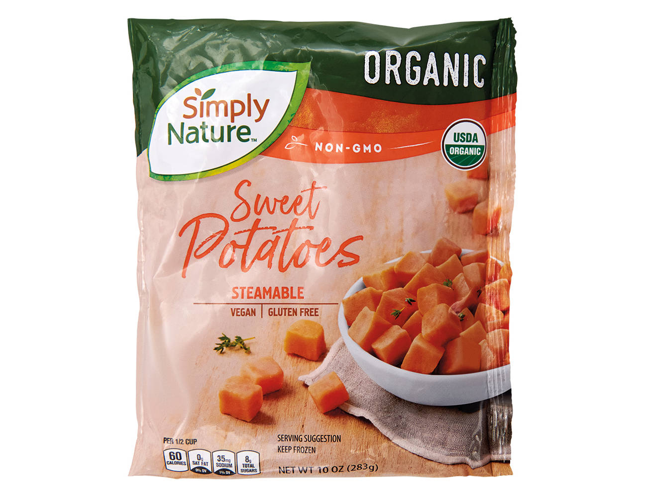 Simply Nature Organic Frozen Sweet Potatoes, 10 oz
