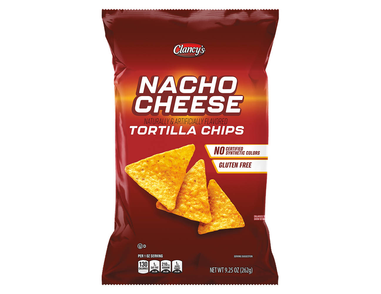 Clancy's Gluten Free Nacho Cheese Tortilla Chips, 9.25 oz