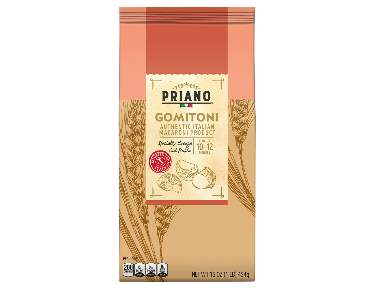 Priano Gomitoni Bronze Cut Pasta, 16 oz