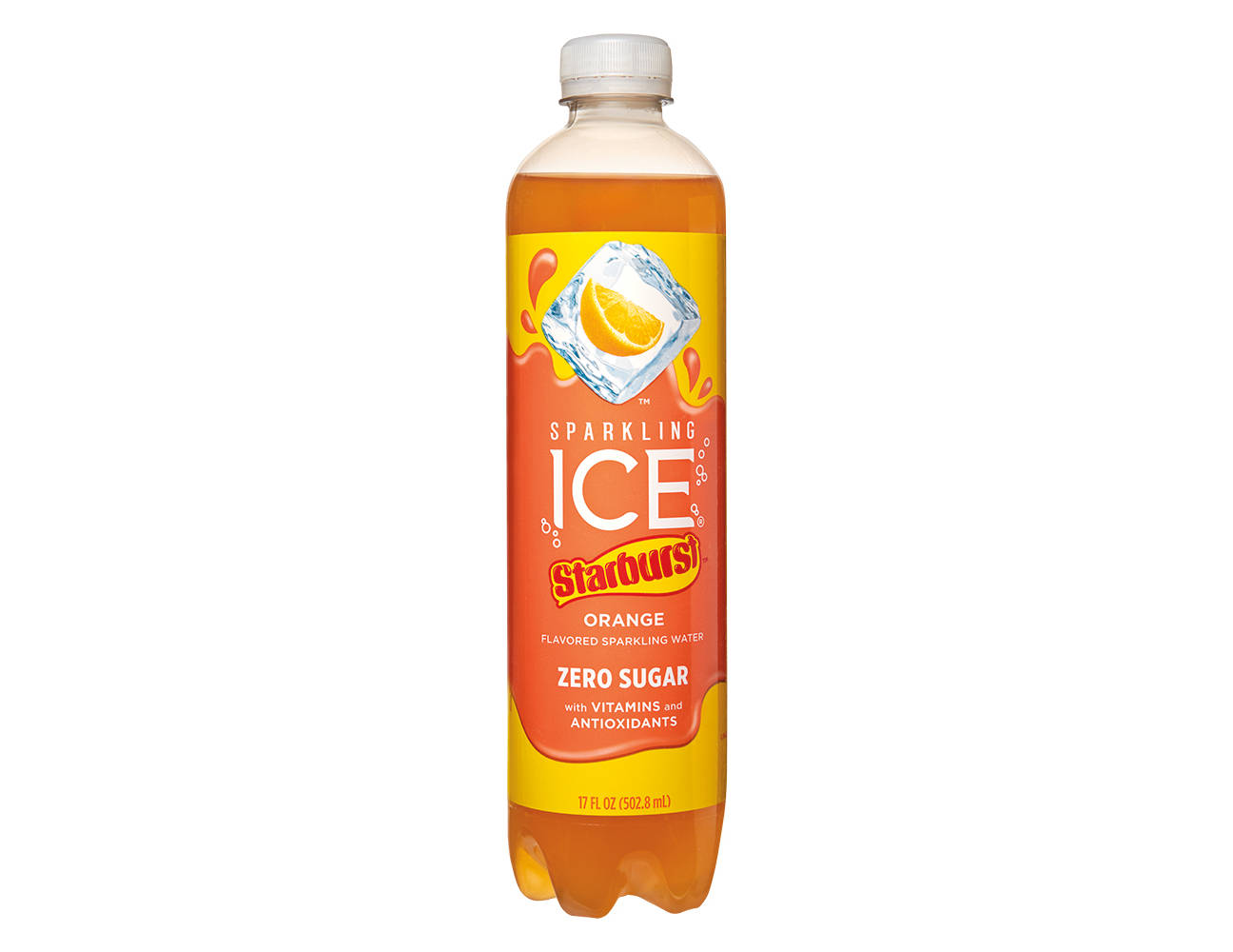 Sparkling ICE Zero Sugar Starburst Orange Flavored Sparkling Water, 17 ...