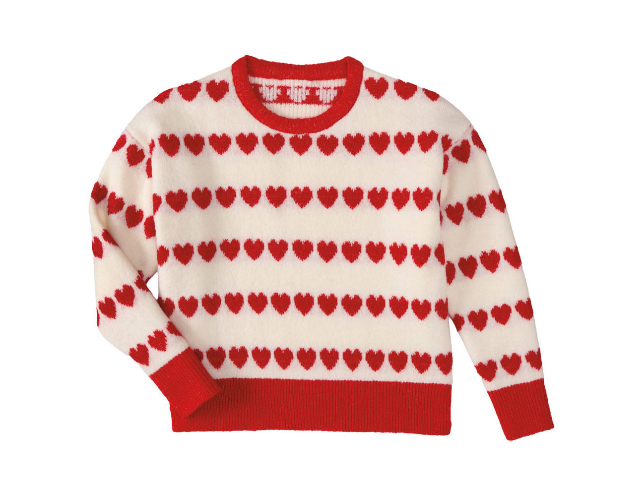 Lily & Dan/ L&D Children's Valentine's Day Sweater - White, S