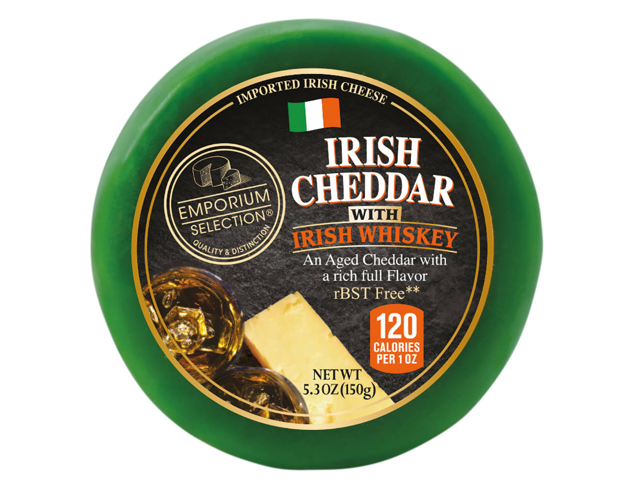 Emporium Selection Irish Cheddar with Whiskey Cheese, 5.3 oz