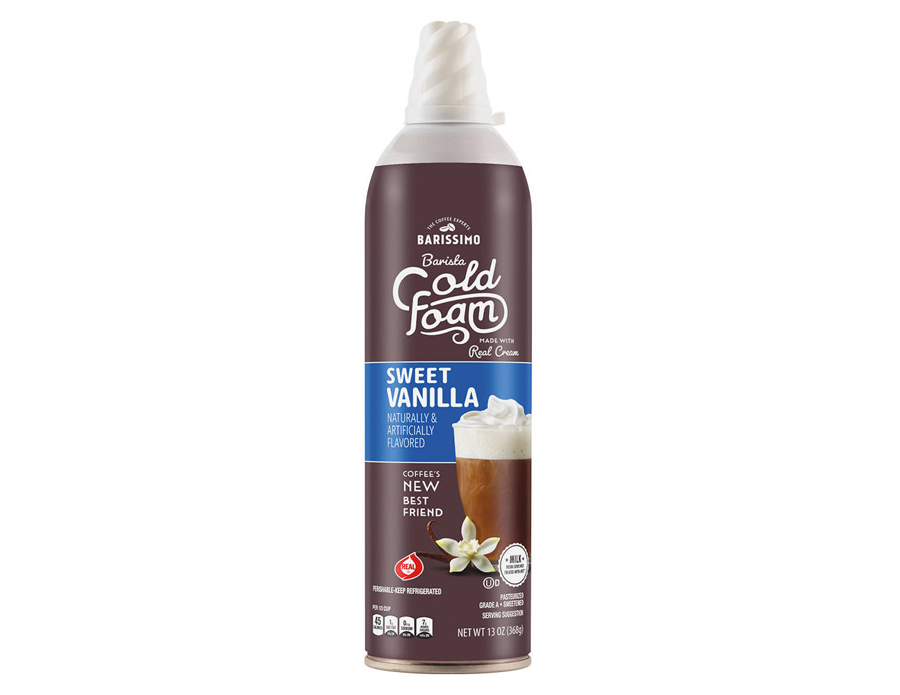 Barissimo Sweet Vanilla Barista Cold Foam, 13 fl oz
