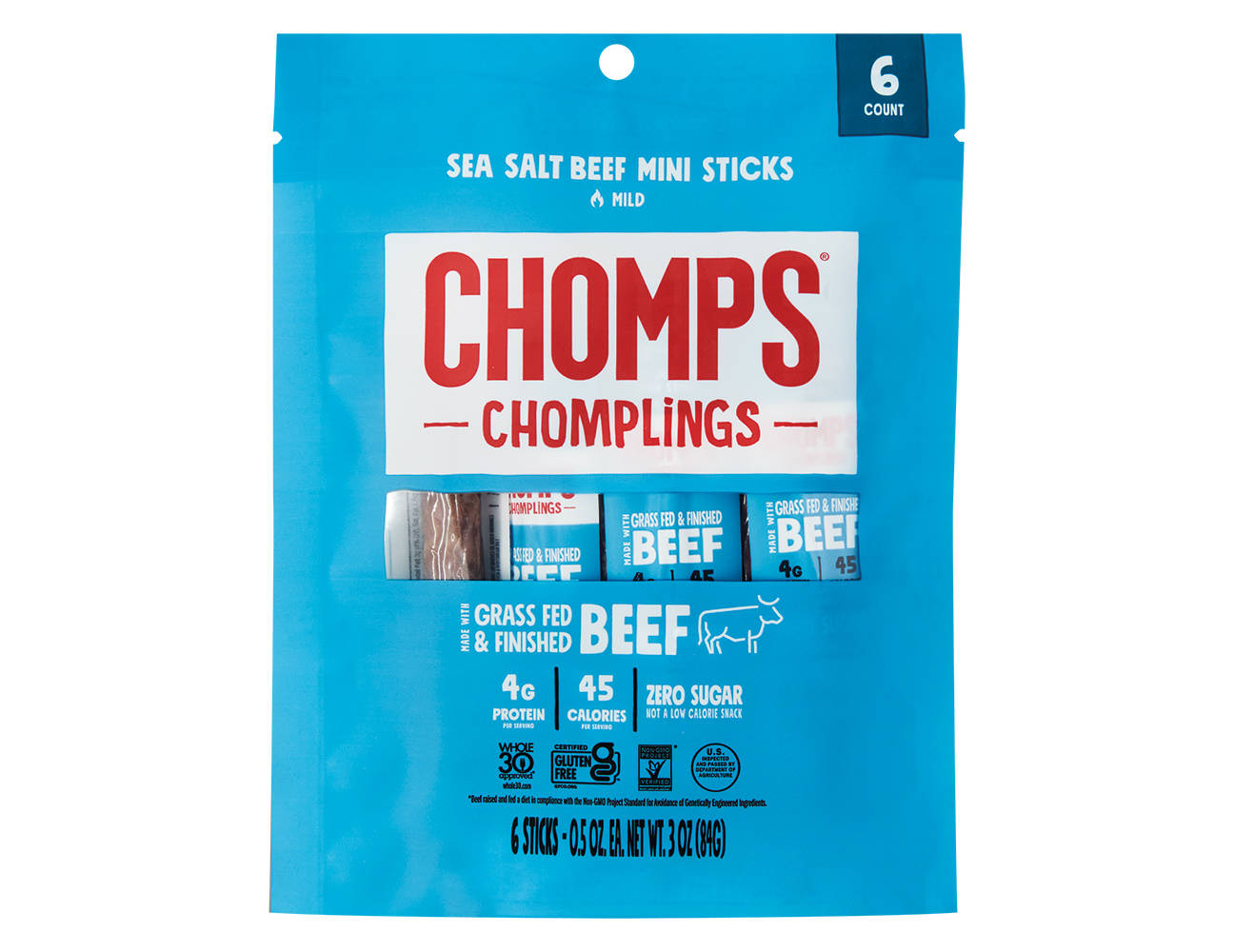 CHOMPS Chomplings Original Sea Salt, 3 oz