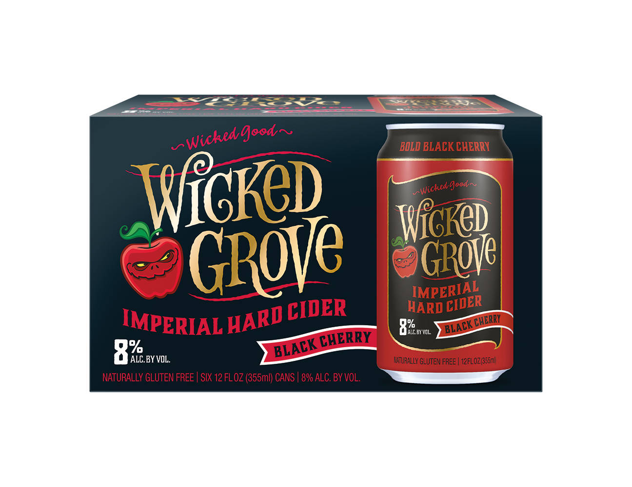 Wicked Grove Cherry Hard Cider - 6 pack, 12 fl oz
