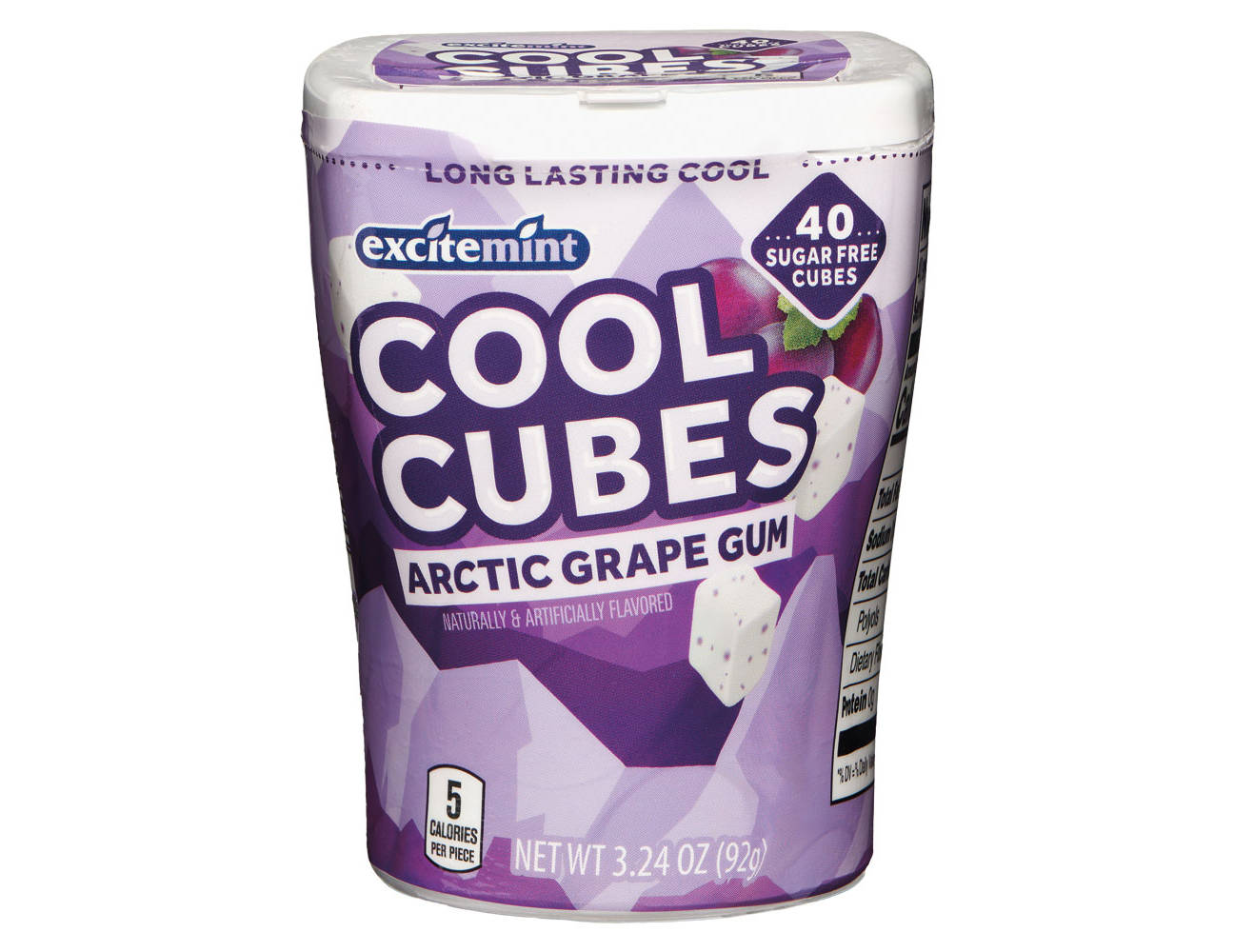 Excitemint Artic Grape Cube Gum, 3.24 oz
