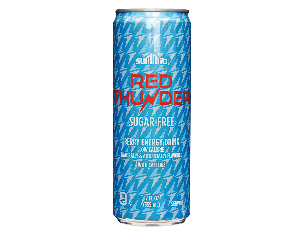 Summit Sugar Free Red Thunder Berry Energy Drink,12 fl oz can