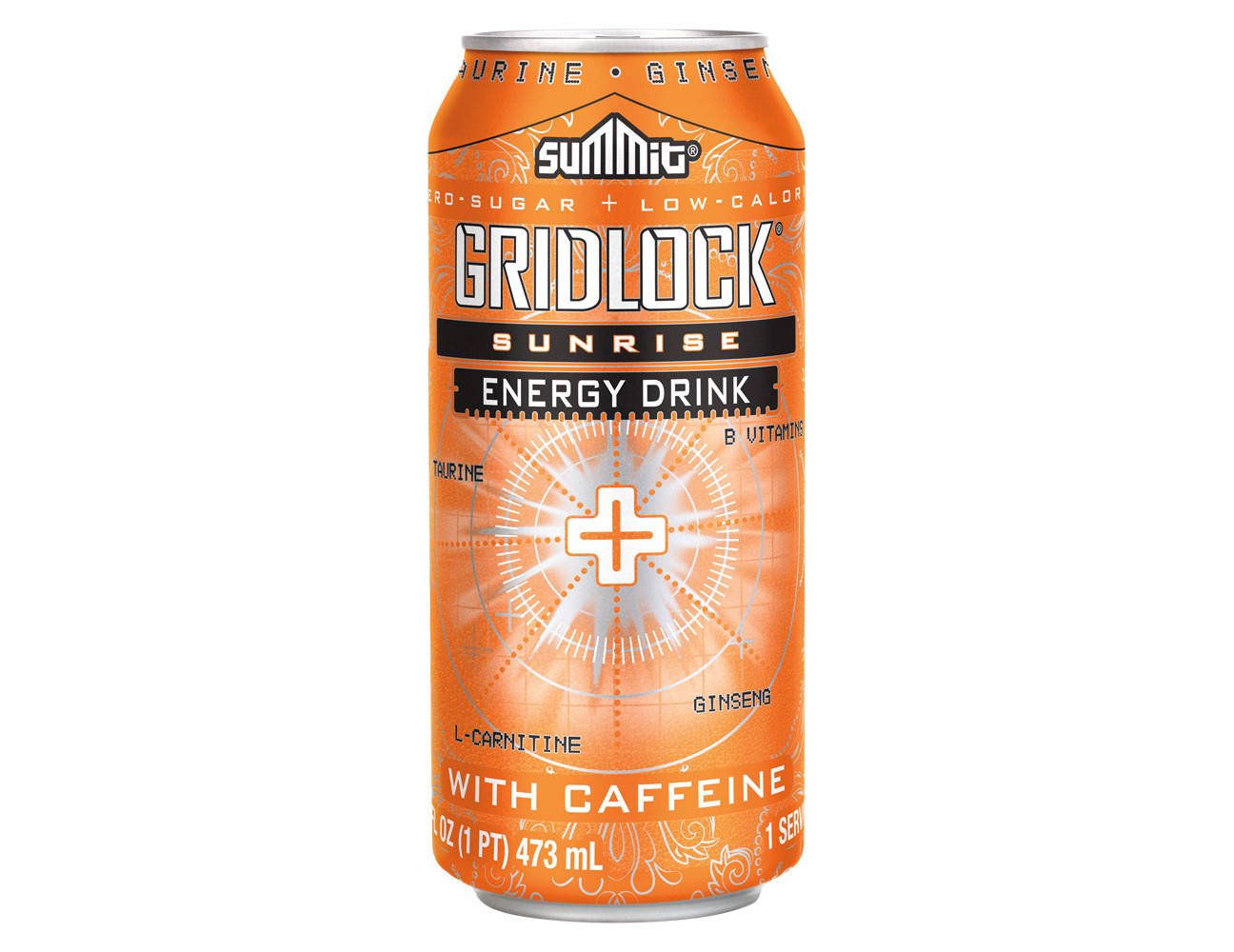 Summit Gridlock Sunrise Energy Drink, 16 fl oz can