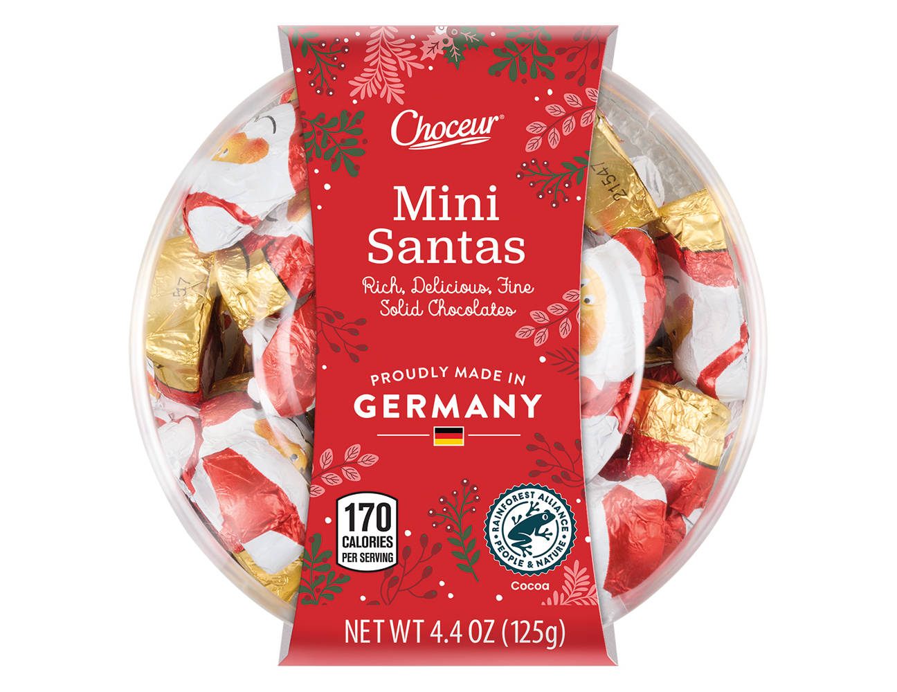 Choceur Mini Santas, 4.40 oz