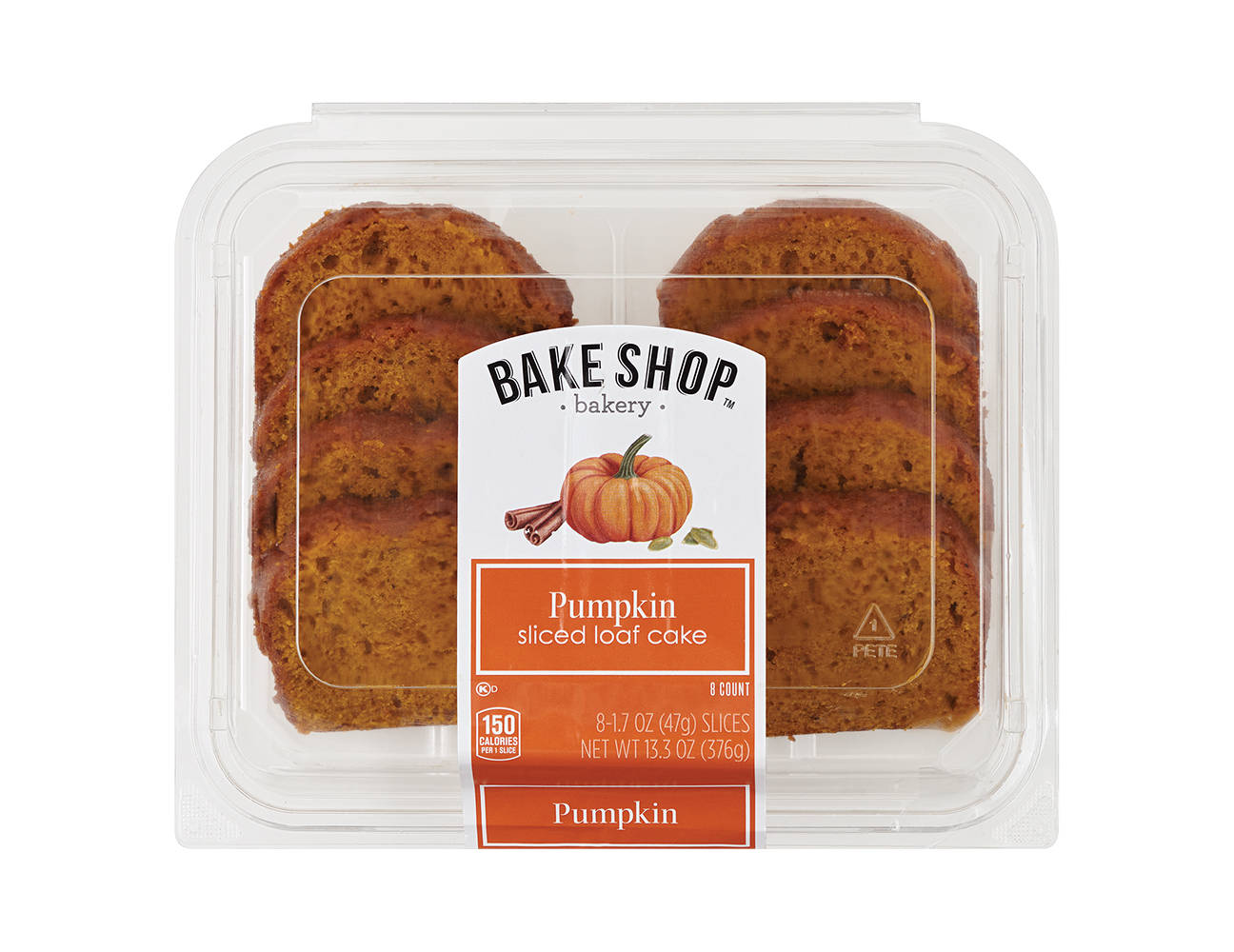 Bake Shop Pumpkin Sliced Loaf Cake, 13.3 oz