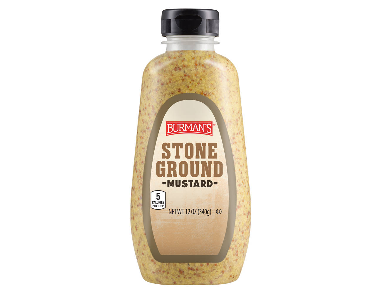 Burman's Stone Ground Mustard, 12 oz