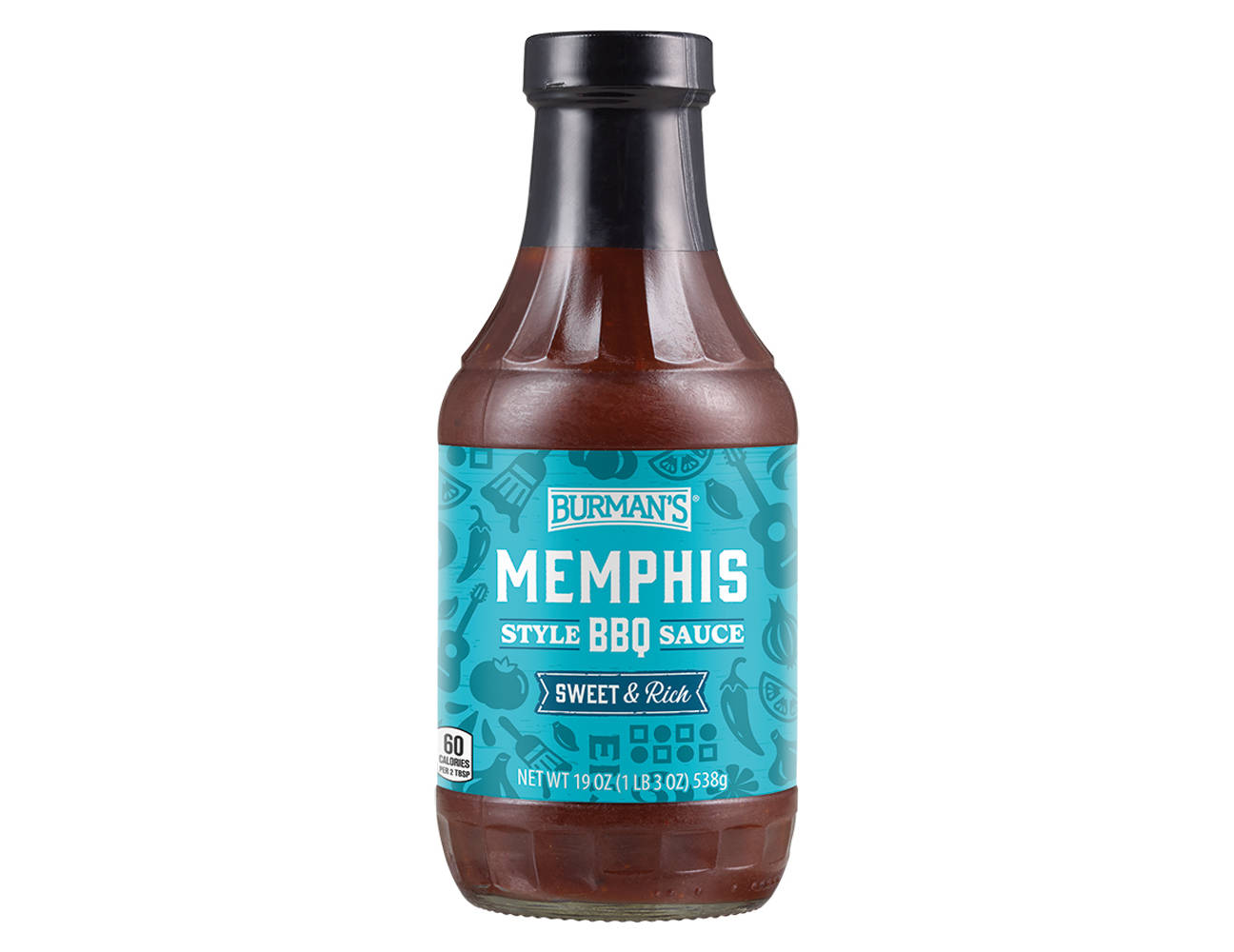 Burman's Memphis Style BBQ Sauce, 19 oz