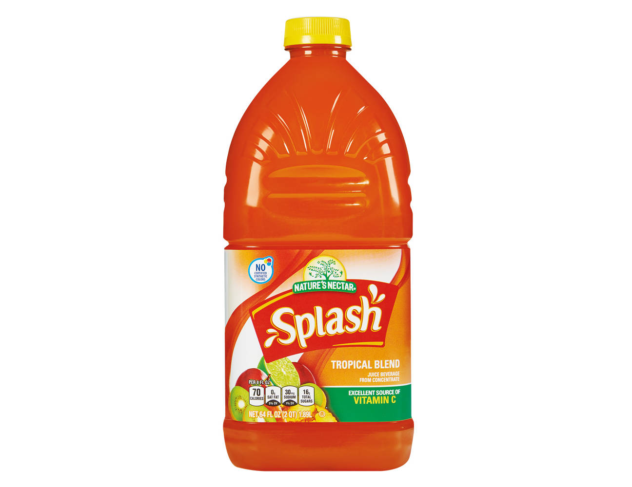 Nature's Nectar Splash Tropical Blend Juice Cocktail, 64 fl oz