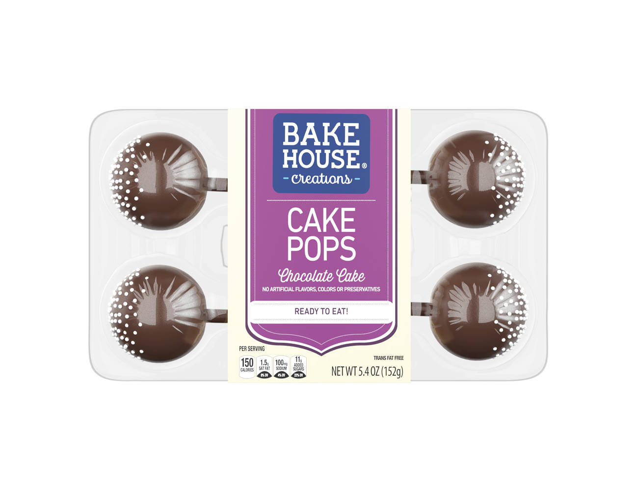 Bake House Creations Chocolate Cake Pops, 5.4 oz