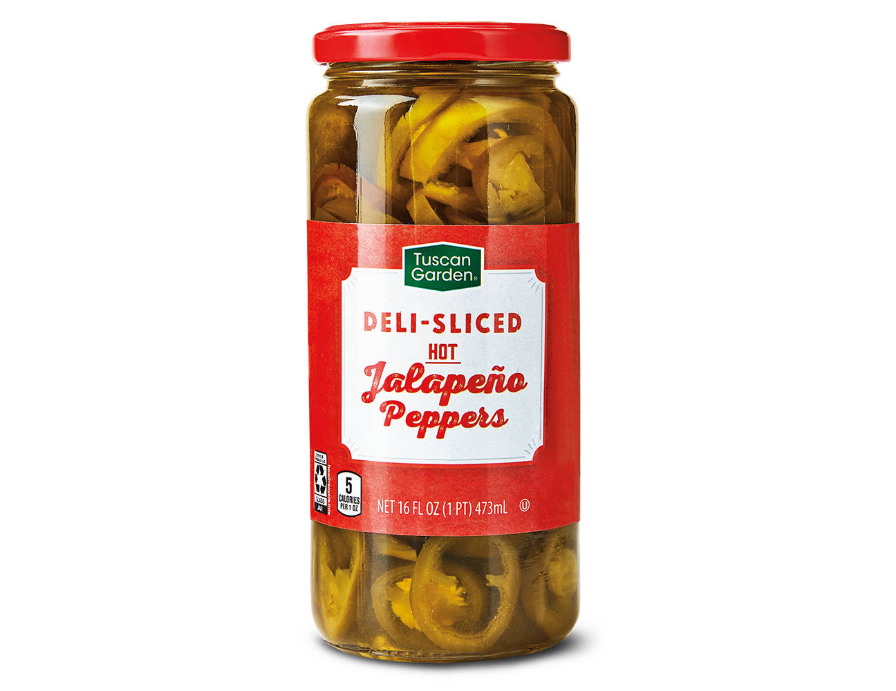 Tuscan Garden Deli-Sliced Jalapeno Peppers, 16 fl oz
