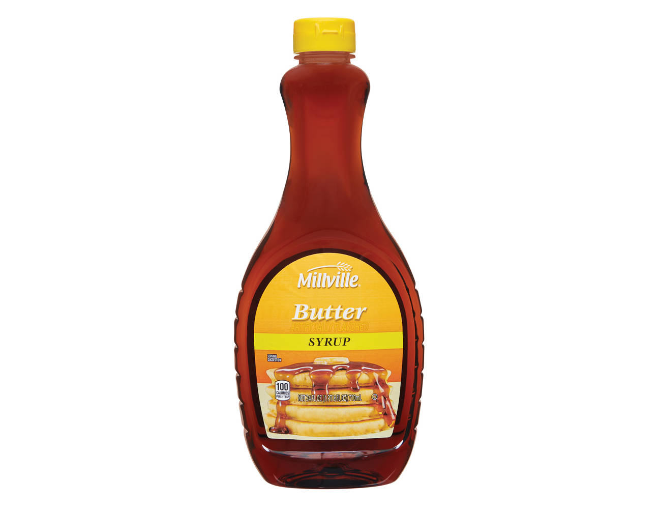 Millville Butter Flavored Pancake Syrup, 24 oz