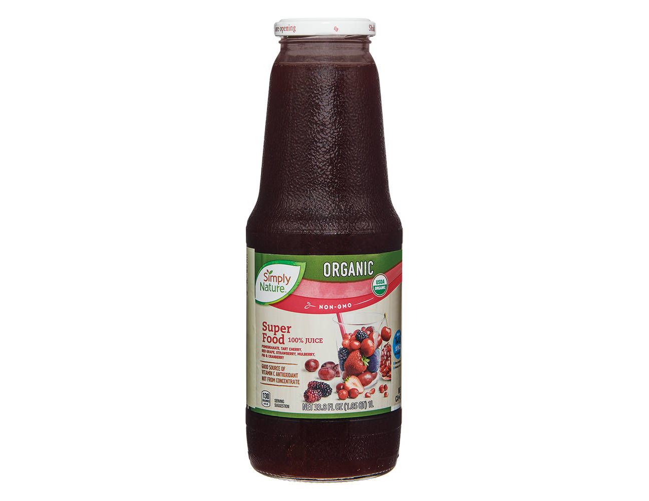 Simply Nature Organic Super Food 100% Juice, 33.8 fl oz bottle