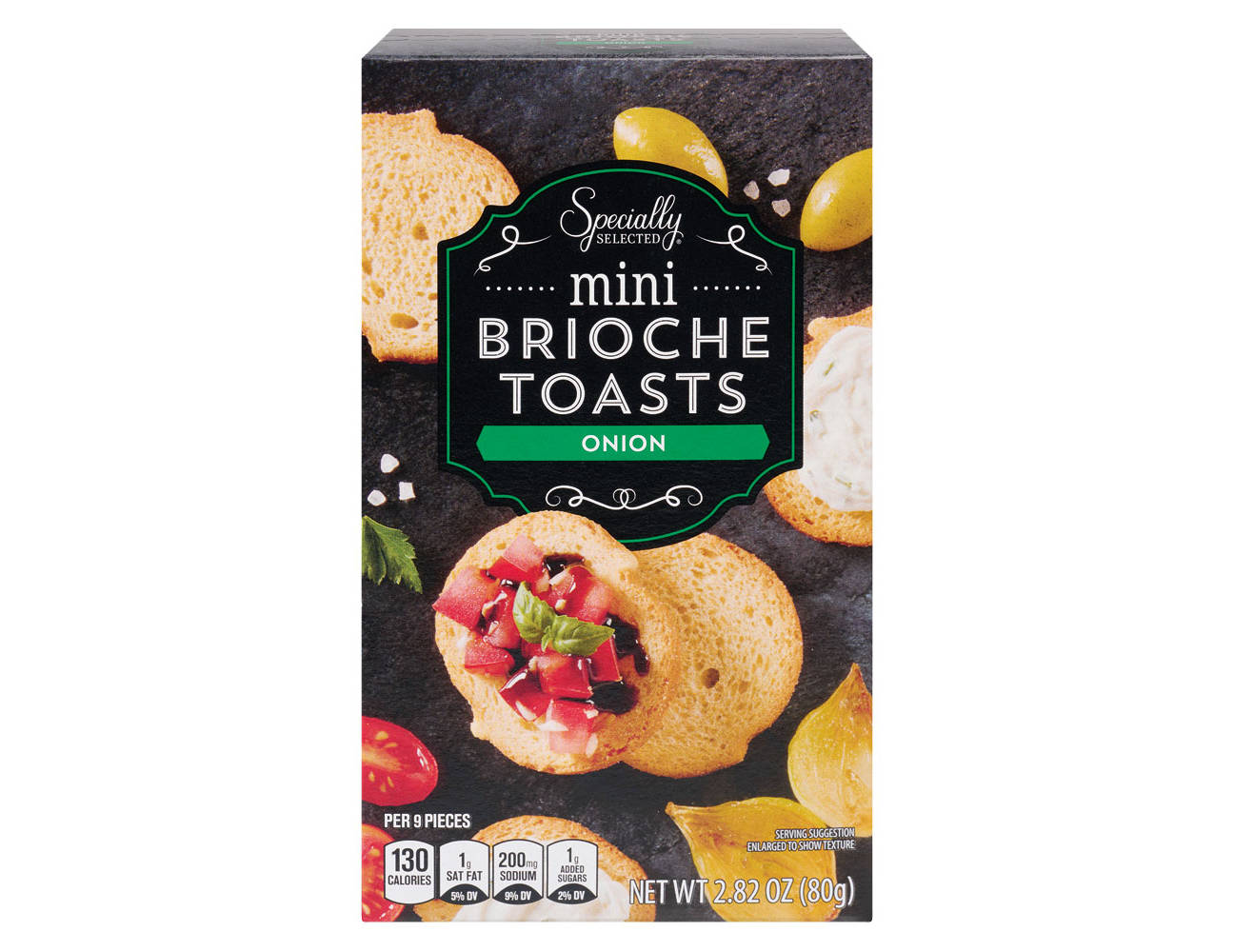 Specially Selected Mini Onion Brioche Toast Crackers, 2.82 oz