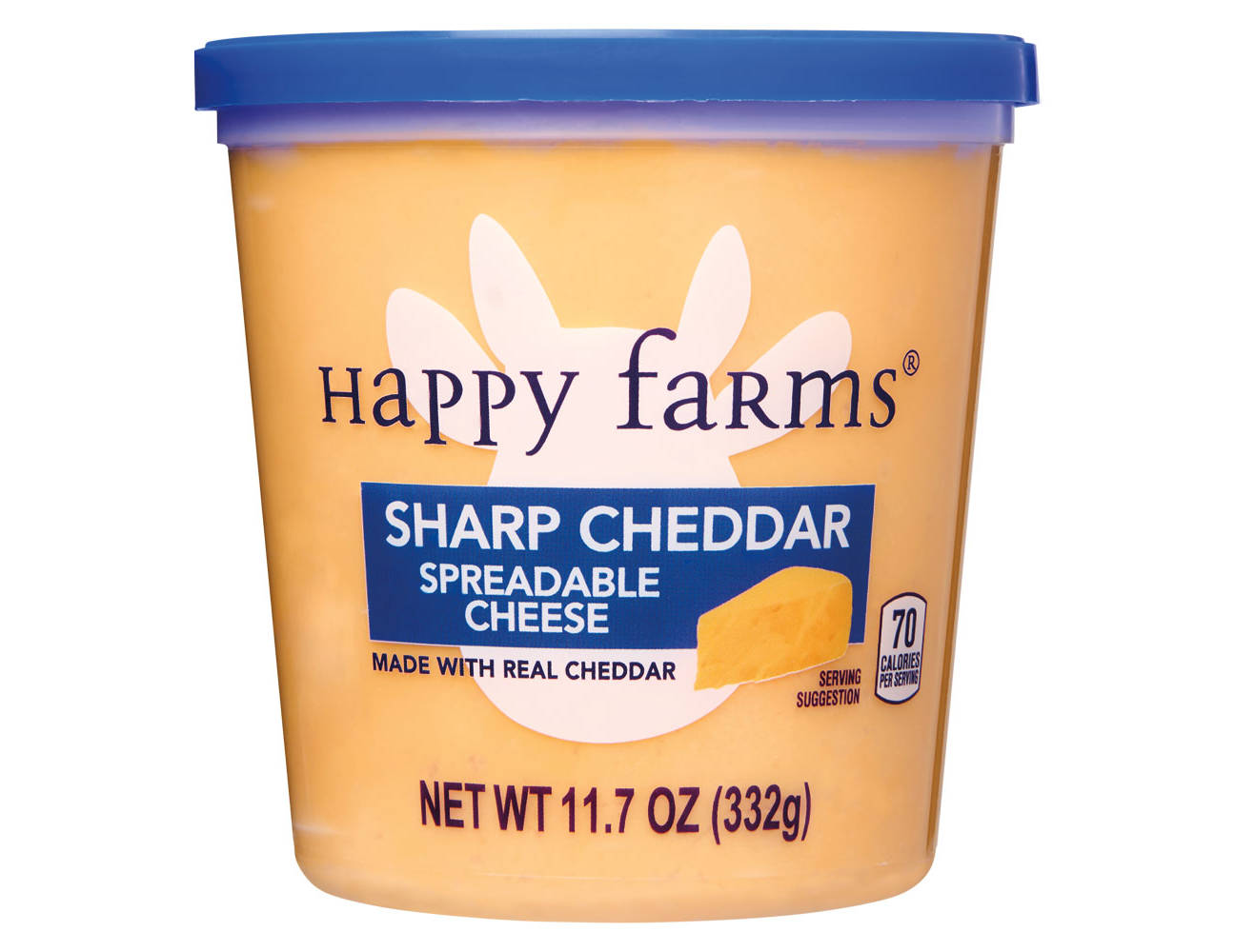 Happy Farms Sharp Cheddar Spreadable Cheese Cup, 11.7 oz