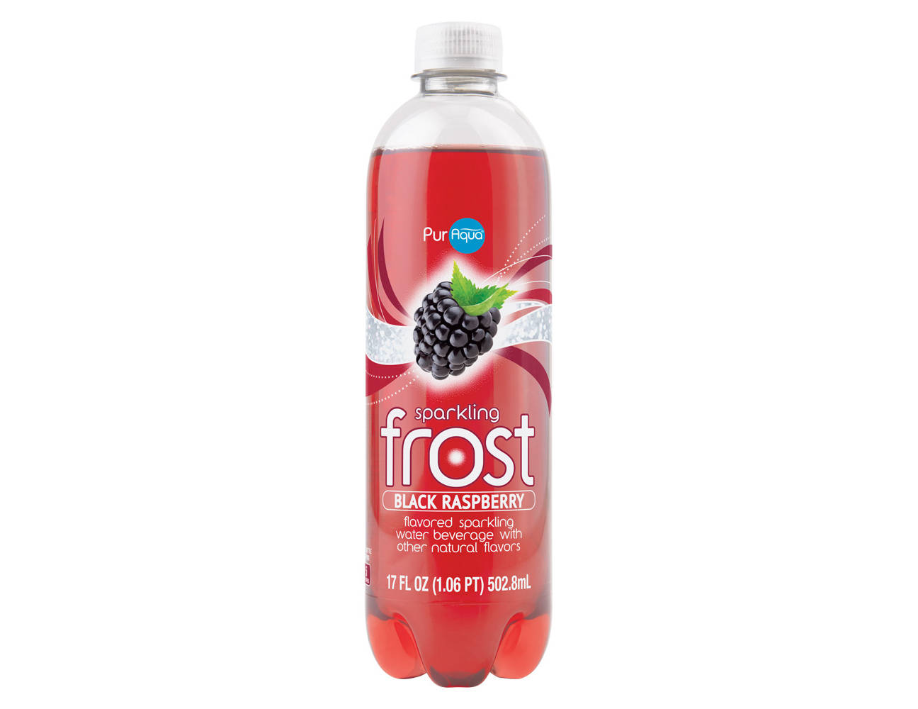 PurAqua Black Raspberry Sparkling Flavored Frost Water, 17 fl oz