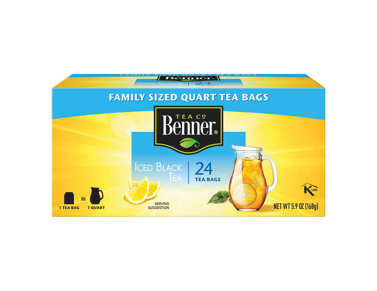 Benner Black Tea Bags, 100 count