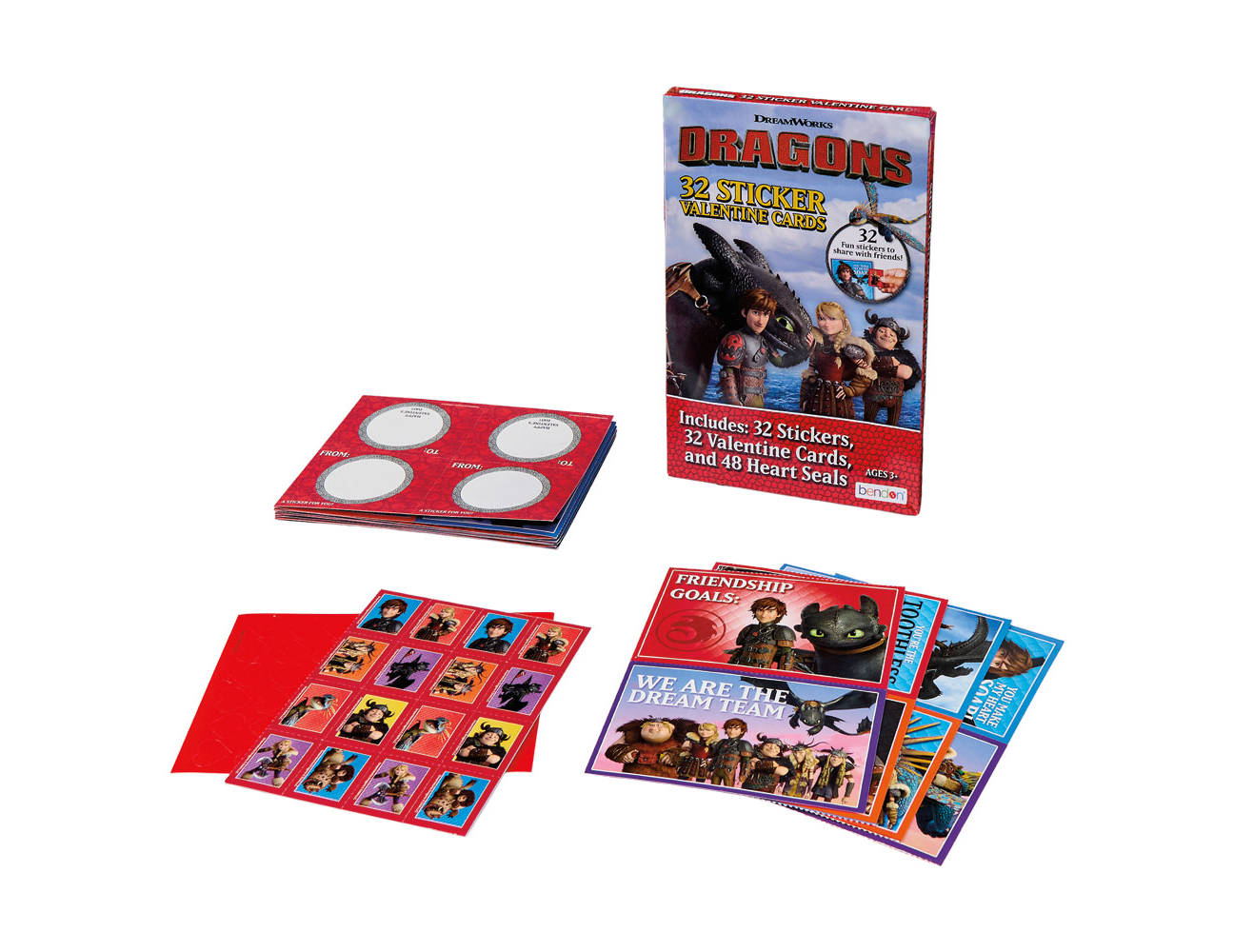 Licensed Valentine's Exchange Cards - Dragons