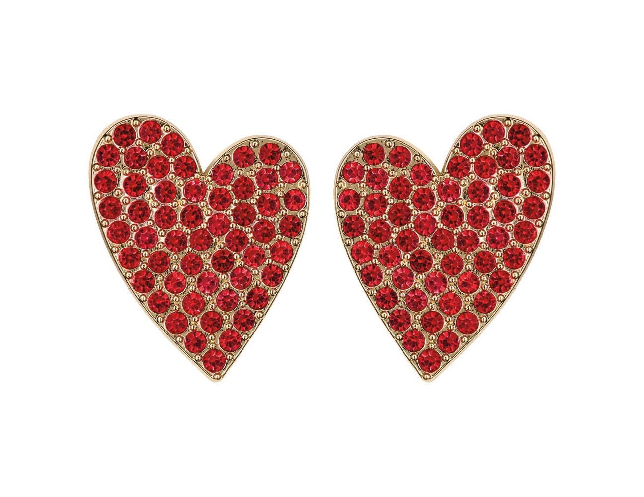 Serra Valentines Jewelry - Red Heart Earrings
