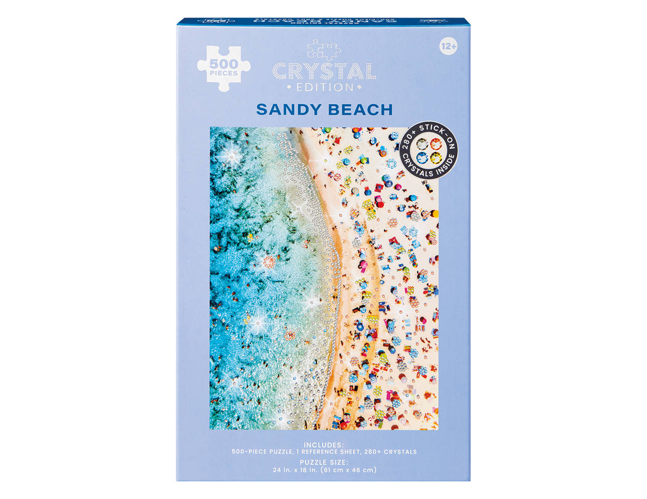 Hinkler 500 Piece Gemstone Puzzle - Sandy Beach