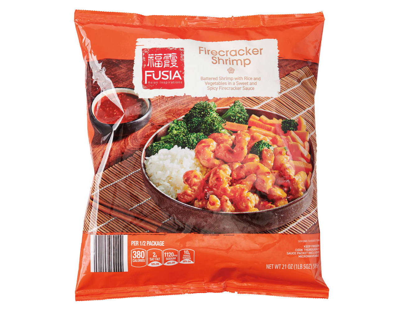 Fusia Firecracker Shrimp, 21 oz